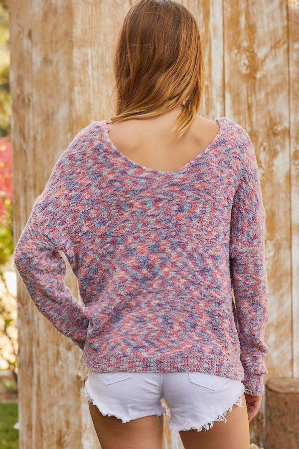 Amore Twist Multi Color Sweater - North Threads
